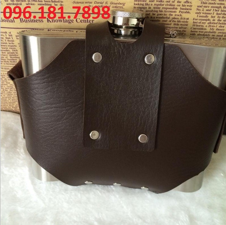 Bình đựng rượu inox Hip Flask CCCP 32 oz (1L) bao da độc đáo - Shop Huy ...