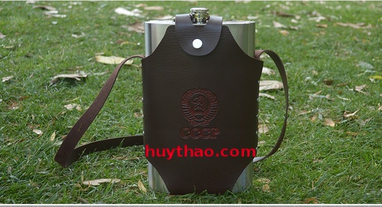 Bình đựng rượu inox Hip Flask CCCP 64 oz (2 lít) - Shop Huy Thao